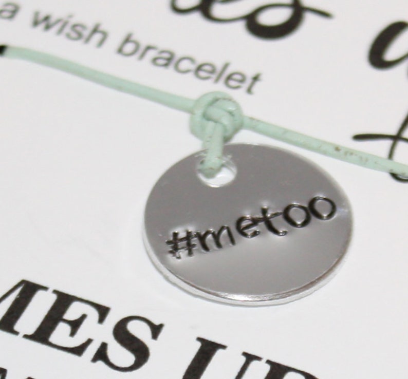 Times up Me Too Wish Bracelet Premium Leather and Hand | Etsy