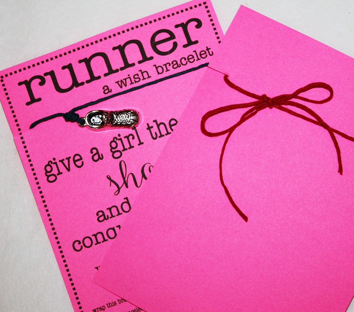12 Runner/girls TRACK Charm Wish Bracelets ... Pick Your Color | Etsy
