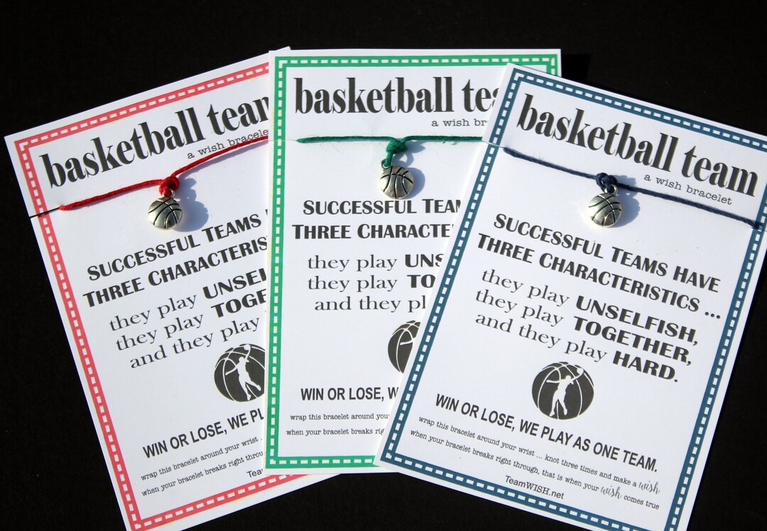 Low Inventory ...basketball Wish Bracelets ... Successful Teams - Great ...