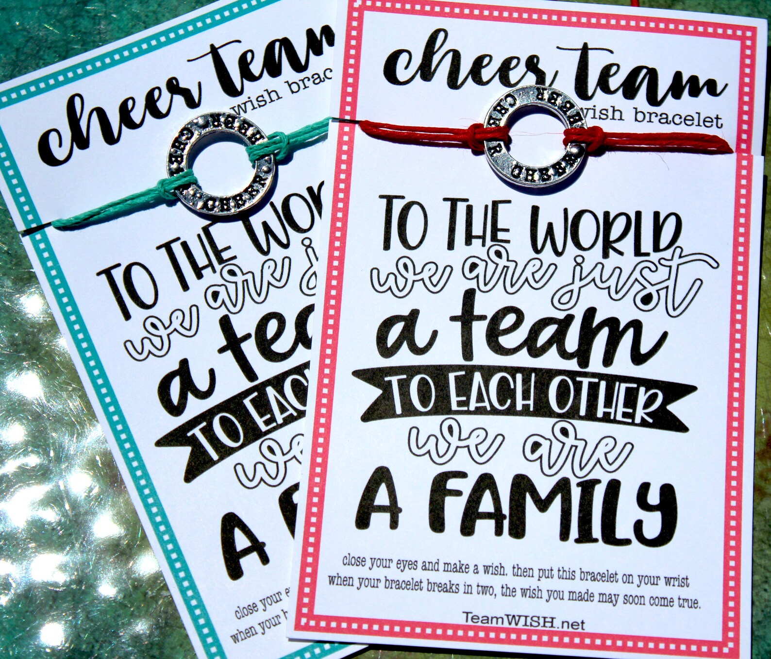 14 Cheer Team Wish Bracelets ... Together We Are Family ...pick Your ...