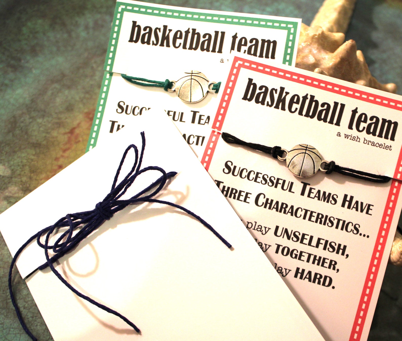 24 Girl's Basketball Wish Bracelets ... Successful Teams | Etsy