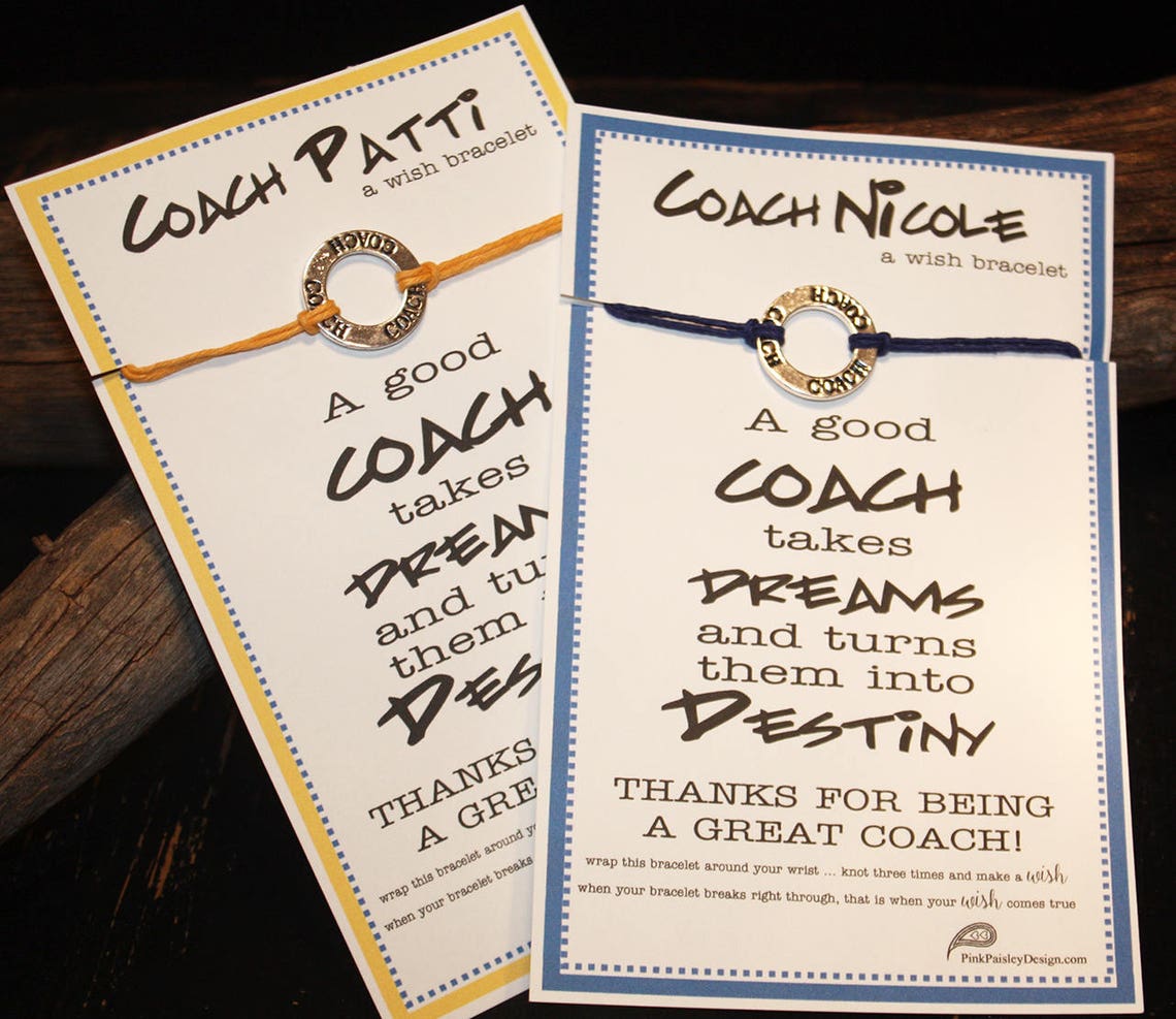 Customize This Coach Card With Your Coach's Name - Etsy