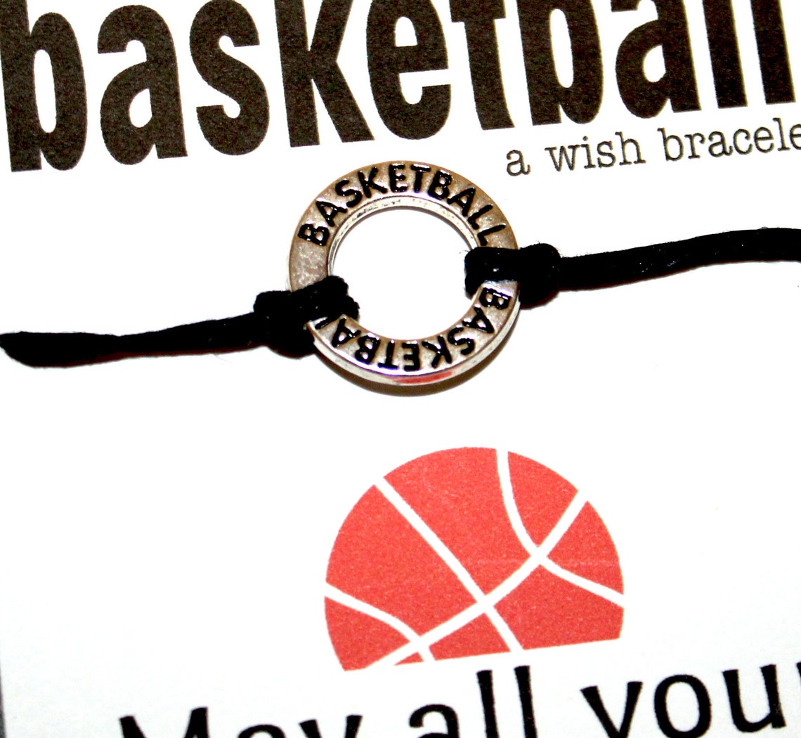 12 Basketball Wish Bracelets...may All Your Wishes Come | Etsy