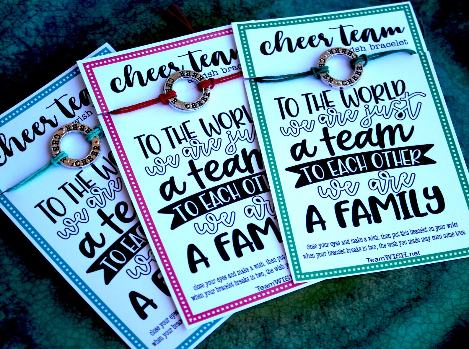 14 Cheer Team Wish Bracelets ... Together We Are Family ...pick Your ...