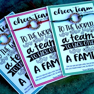 14 Cheer Team Wish Bracelets ... Together We Are Family ...pick Your ...