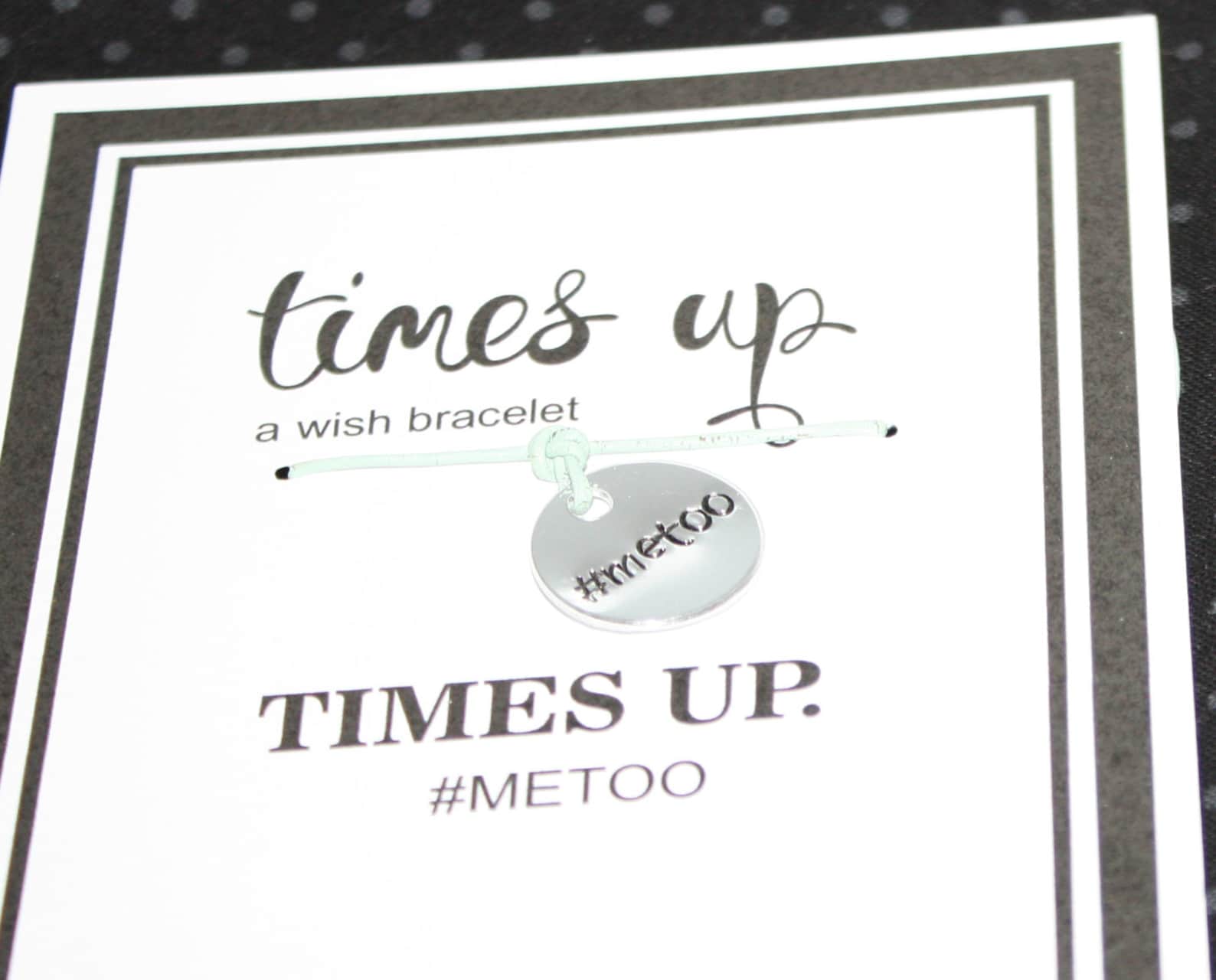 Times up Me Too Wish Bracelet Premium Leather and Hand | Etsy
