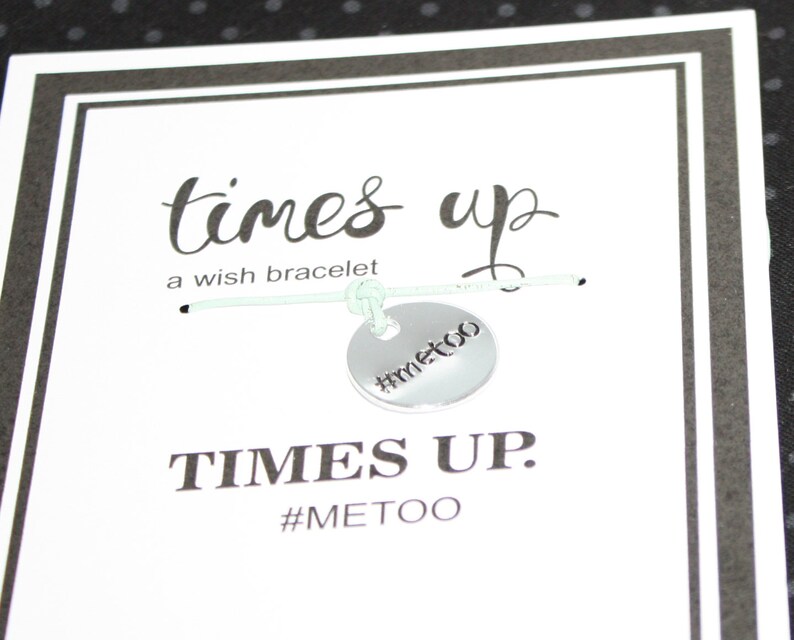 Times up Me Too Wish Bracelet Premium Leather and Hand | Etsy