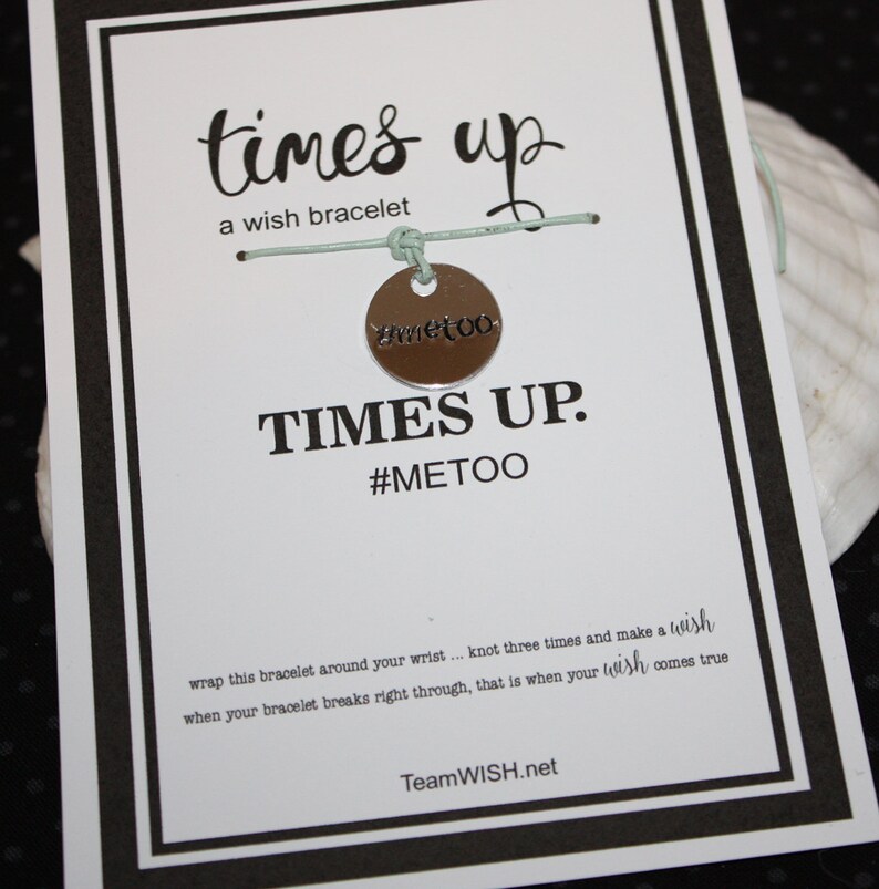 Times up Me Too Wish Bracelet Premium Leather and Hand | Etsy