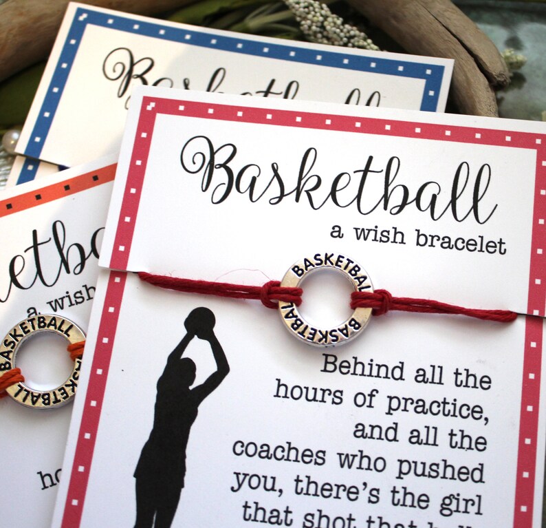 15 Basketball Wish Bracelets ... There Was This Lilttle Girl | Etsy