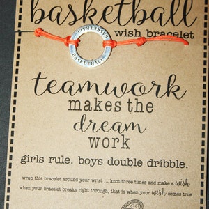 Low Inventory ...basketball Wish Bracelets ... Pick Your Qty. & Color ...