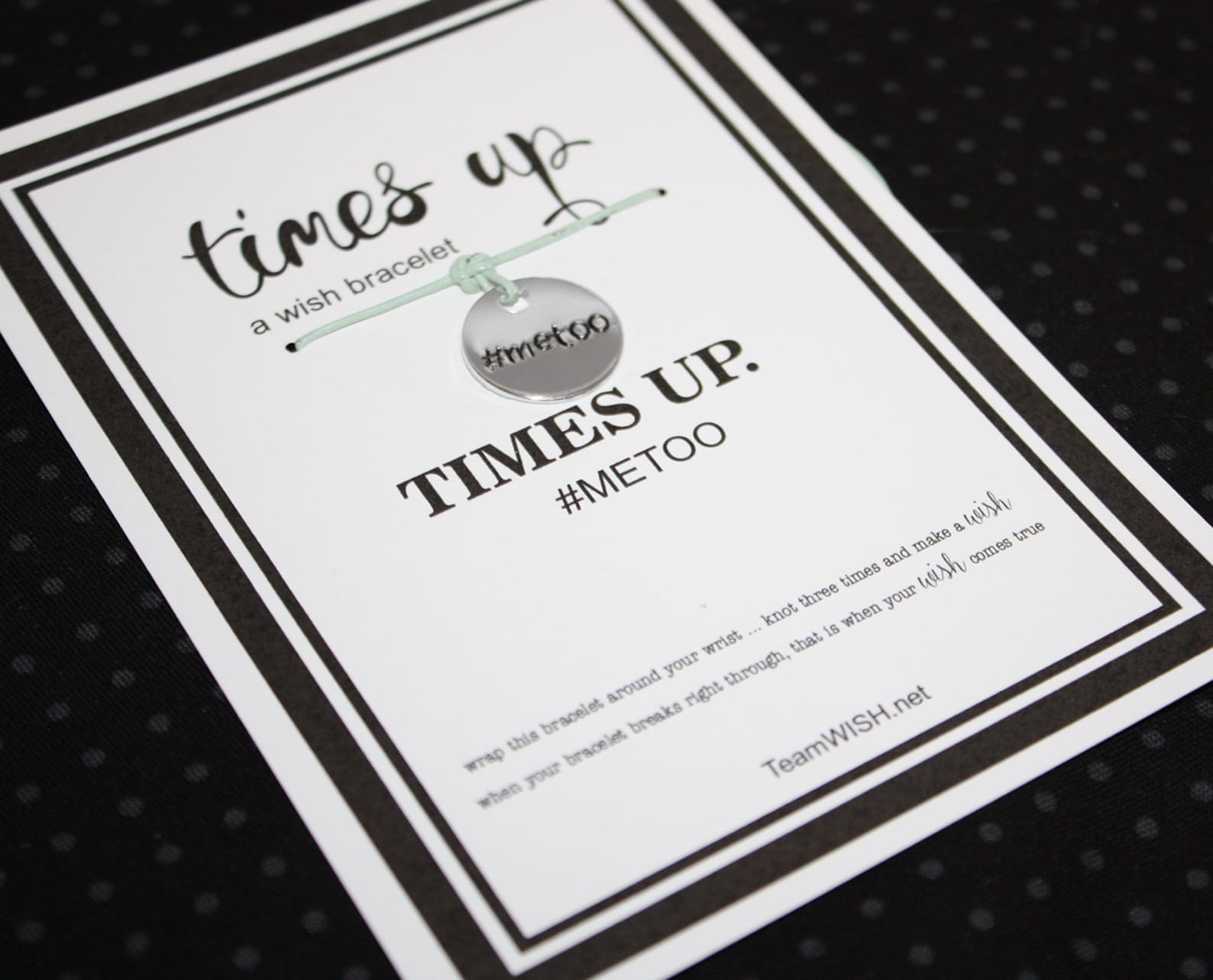 Times up Me Too Wish Bracelet Premium Leather and Hand | Etsy