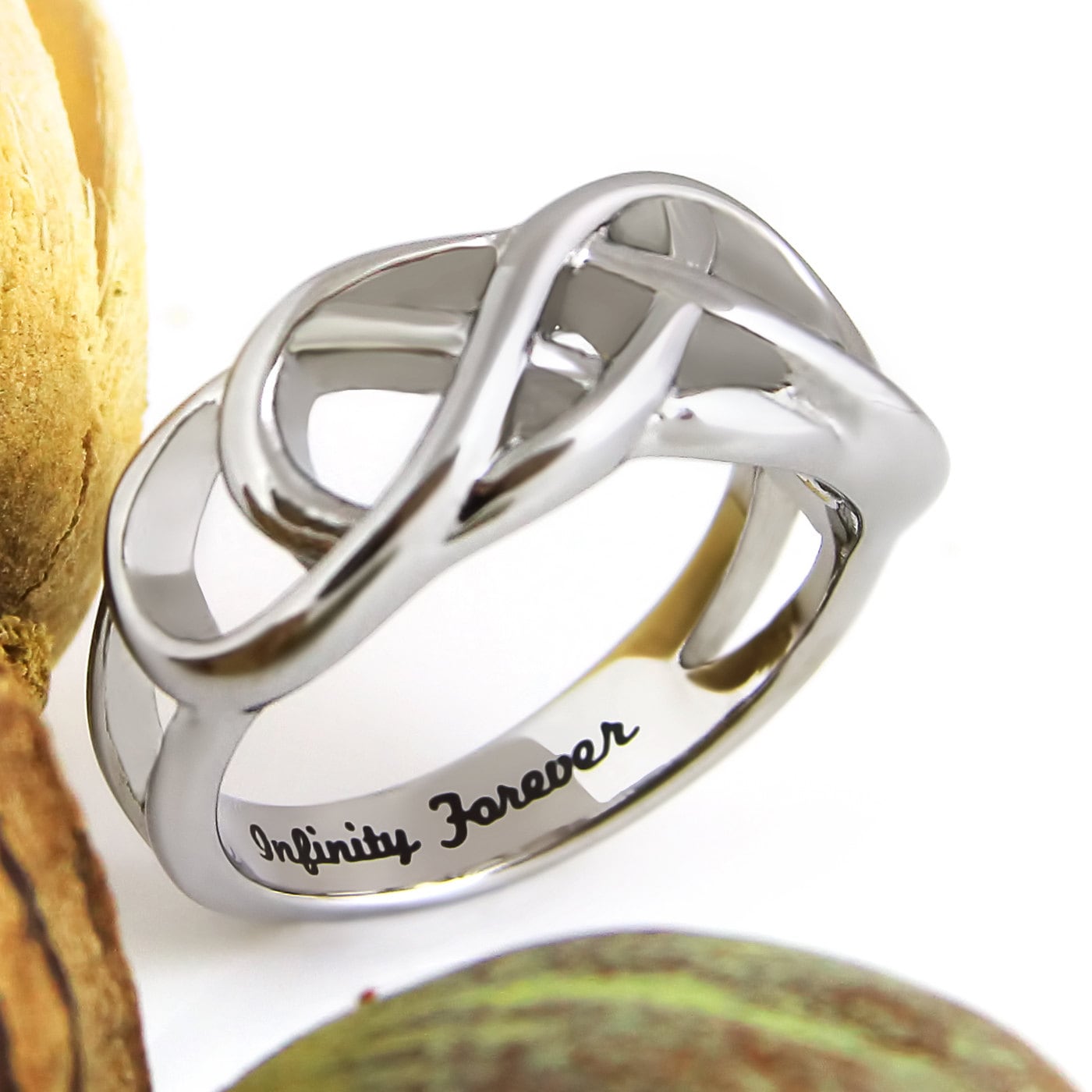Infinity Ring Promise Ring Double Infinity Symbol Ring Etsy