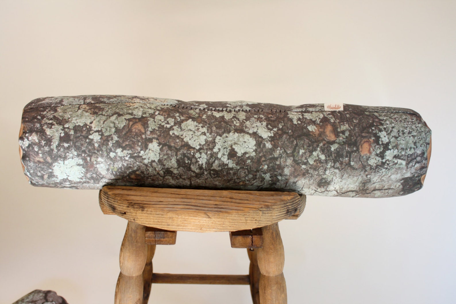 Mossy Log pillow made to order decorative pillow log | Etsy