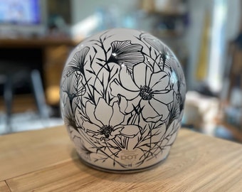 Custom Biltwell Helmet, Size Med, Hand Painted, Pinstriping - Etsy
