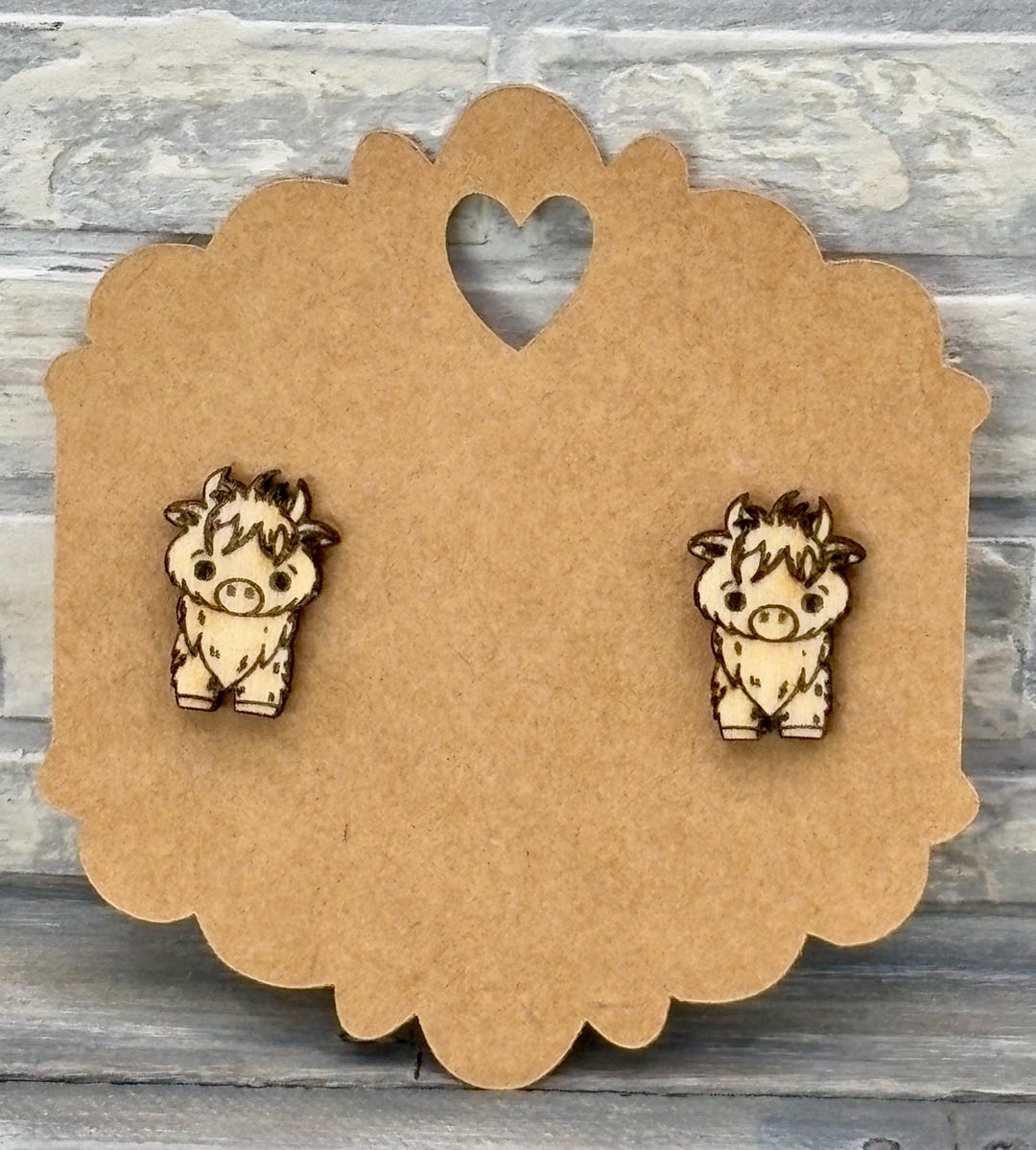 Wood Cow Earring SVG Instant Download - Farmhouse Jewelry Cut File - Etsy