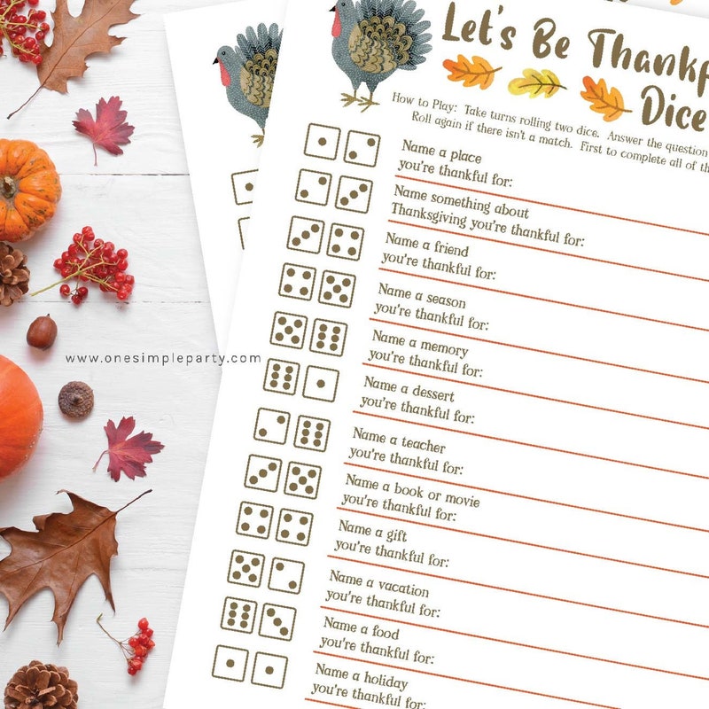 Thanksgiving Games for Kids - Etsy