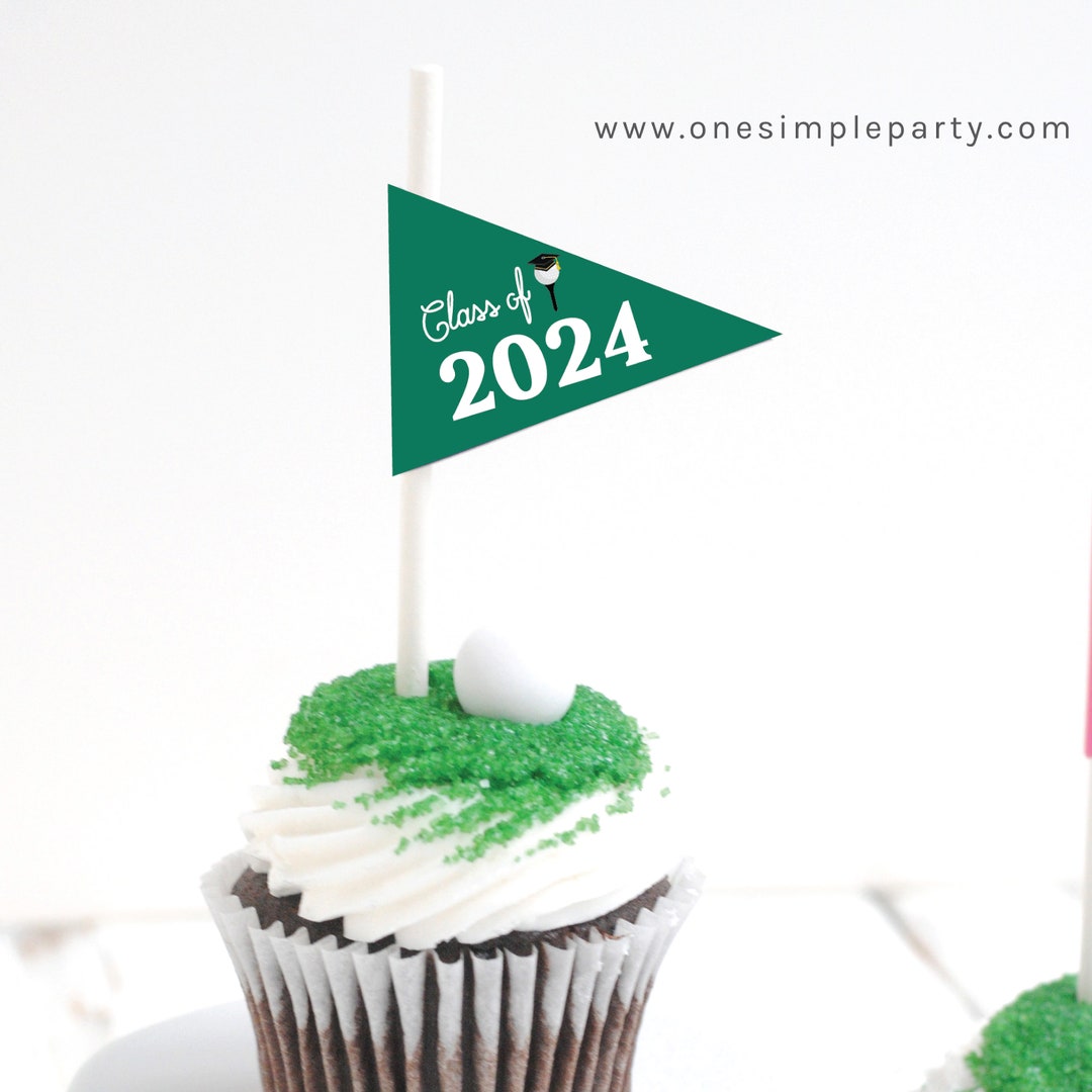 Golf Graduation Party Golf Tee Flags - 2024 Graduation - Graduation ...