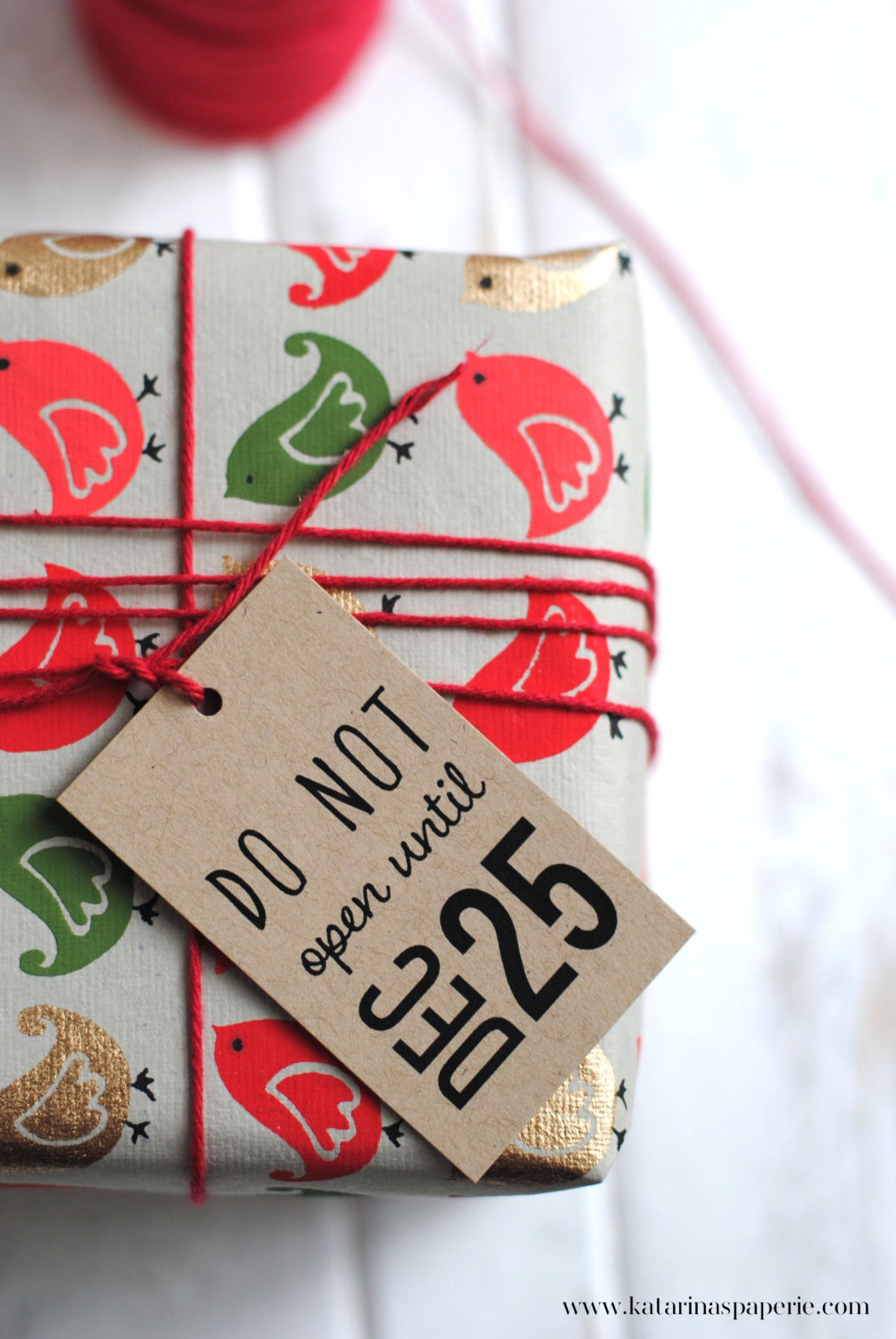 PRINTABLE Do Not Open Until Holiday Gift Tags Christmas Gift | Etsy