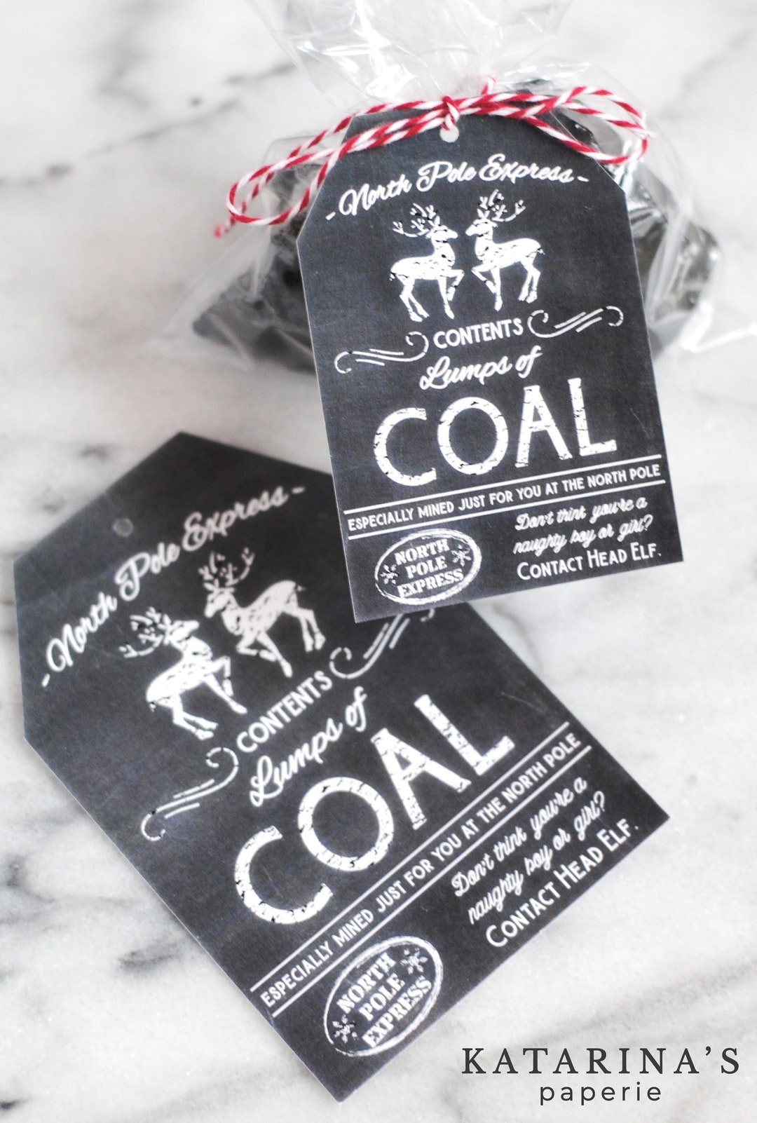 Lumps of Coal Tag - Funny Christmas Gift Tag - Coal for Christmas ...