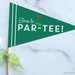 Time to Partee Golf Pennant Flag Golf Party Golf Birthday - Etsy
