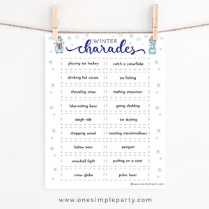 11 Printable Snowman Winter Games Set - Winter Party Game - Winter ...