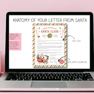 EDITABLE Letter From Santa - Santa Letter - Santa Stationery - From the ...