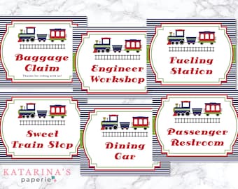 Train Party Printables INSTANT DOWNLOAD by Lindi Haws of - Etsy