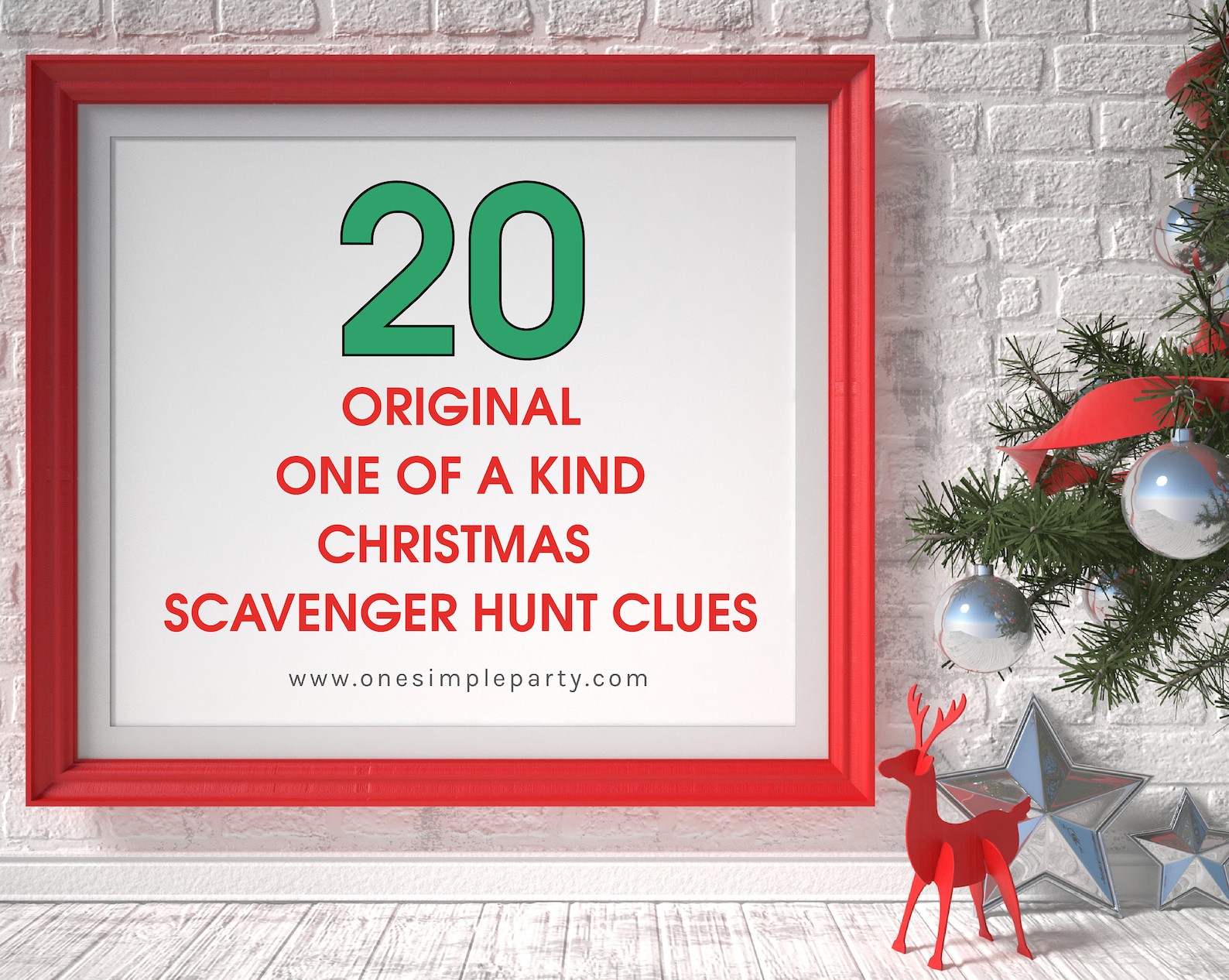 Printable Indoor Christmas Scavenger Hunt - Christmas Treasure Hunt ...