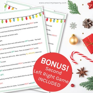 Christmas Left Right Game - Christmas Game - Gift Exchange Game ...