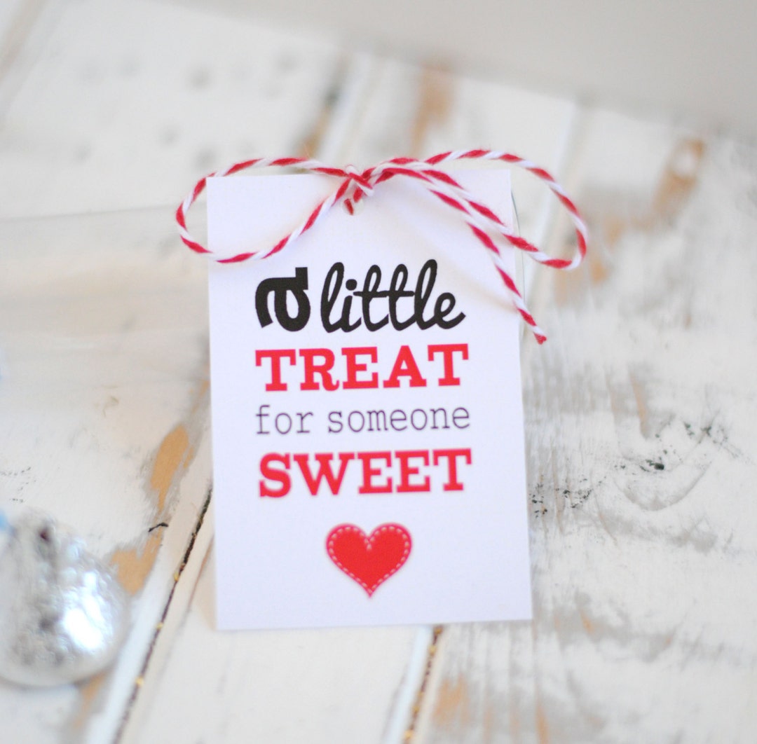 INSTANT DOWNLOAD Sweet Treat Valentine's Day Gift Tags - Valentine Tag ...