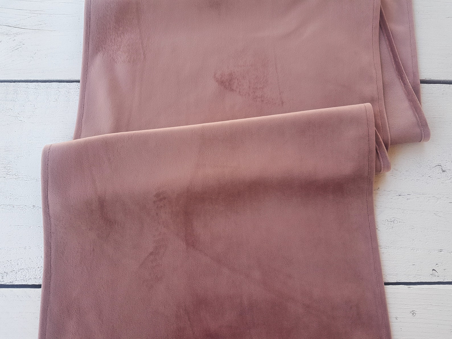 Dusty Pink Velvet Table Runner Powder Pink Table Runner | Etsy