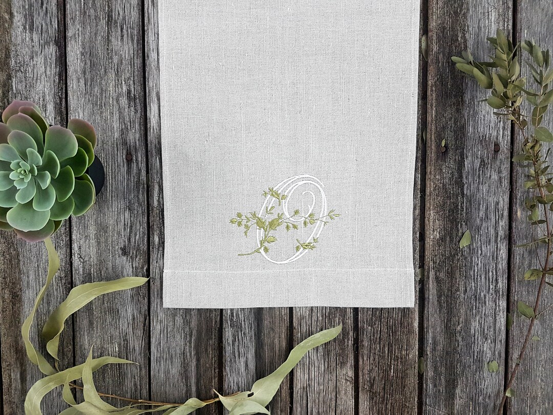 MONOGRAM Table Runner, Personalized Table Runner, Linen Runner ...
