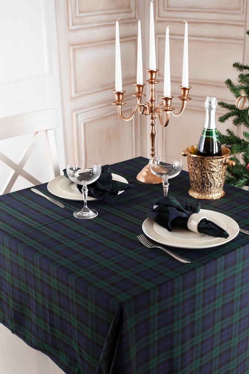 Blackwatch Plaid Tablecloth, Campbell Tartan Tablecloth - Etsy