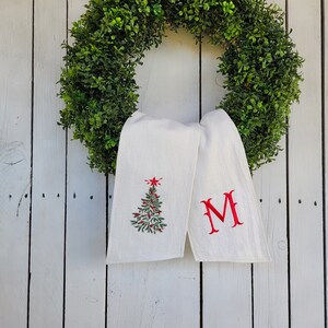 Christmas Tree Sash, Monogramed Wreath Sash, Door Wreath Sash ...