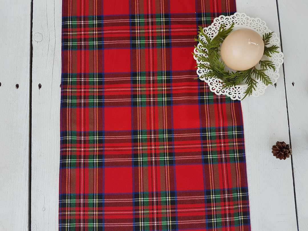 Red Plaid Table Runner - Plaid , Tartan, Check, Red ,blue, Black, Green ...