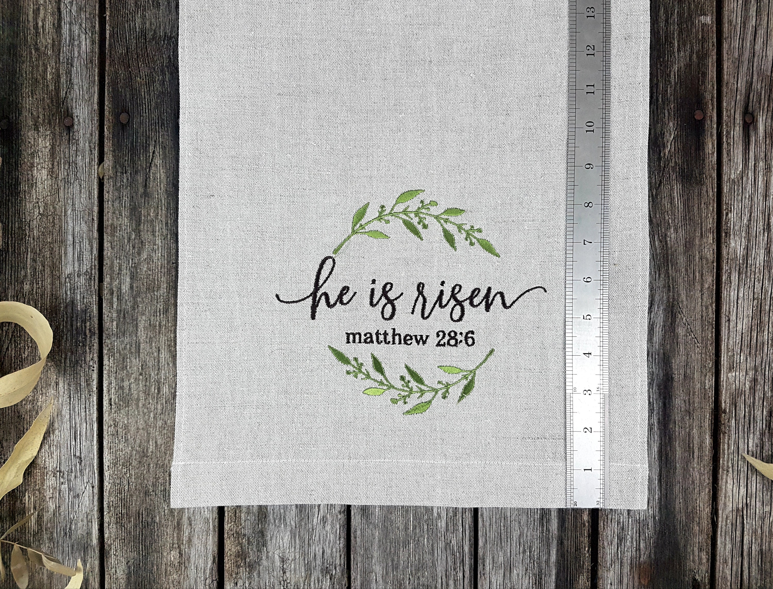 HE IS RISEN Table Runner, Easter Table Runner, Linen Table Runner ...