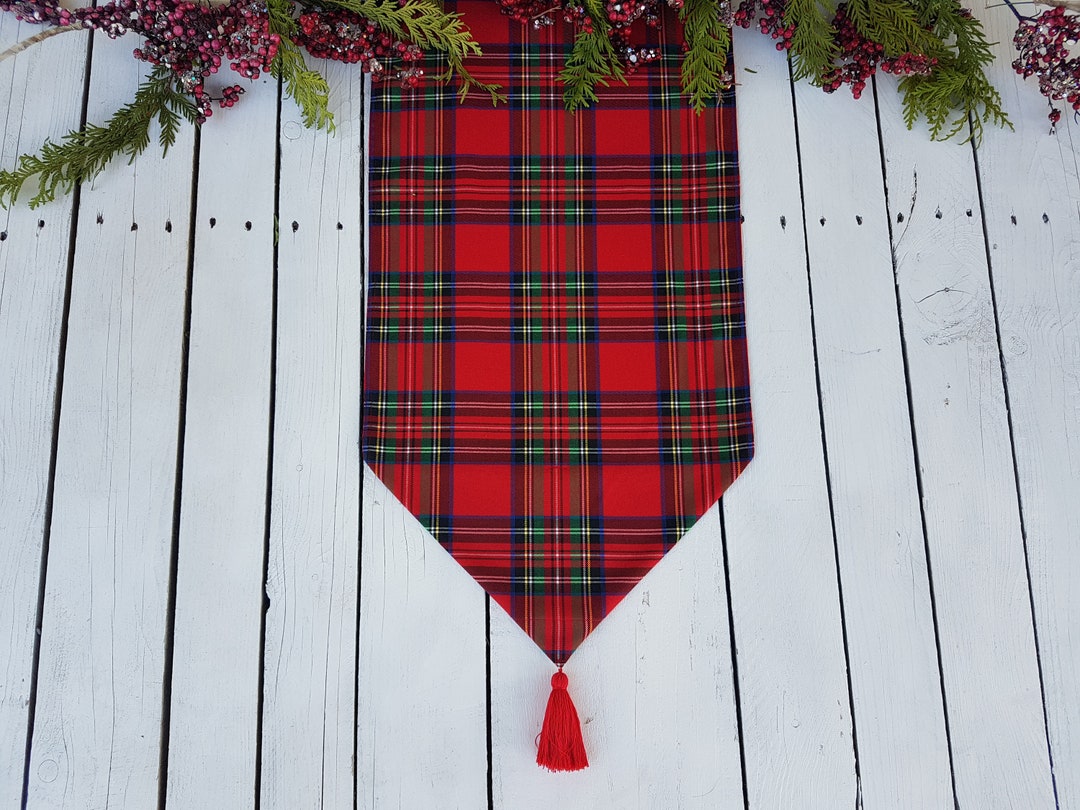 Red Tartan Table Runner - Plaid , Tartan, Check, Red ,blue, Black ...