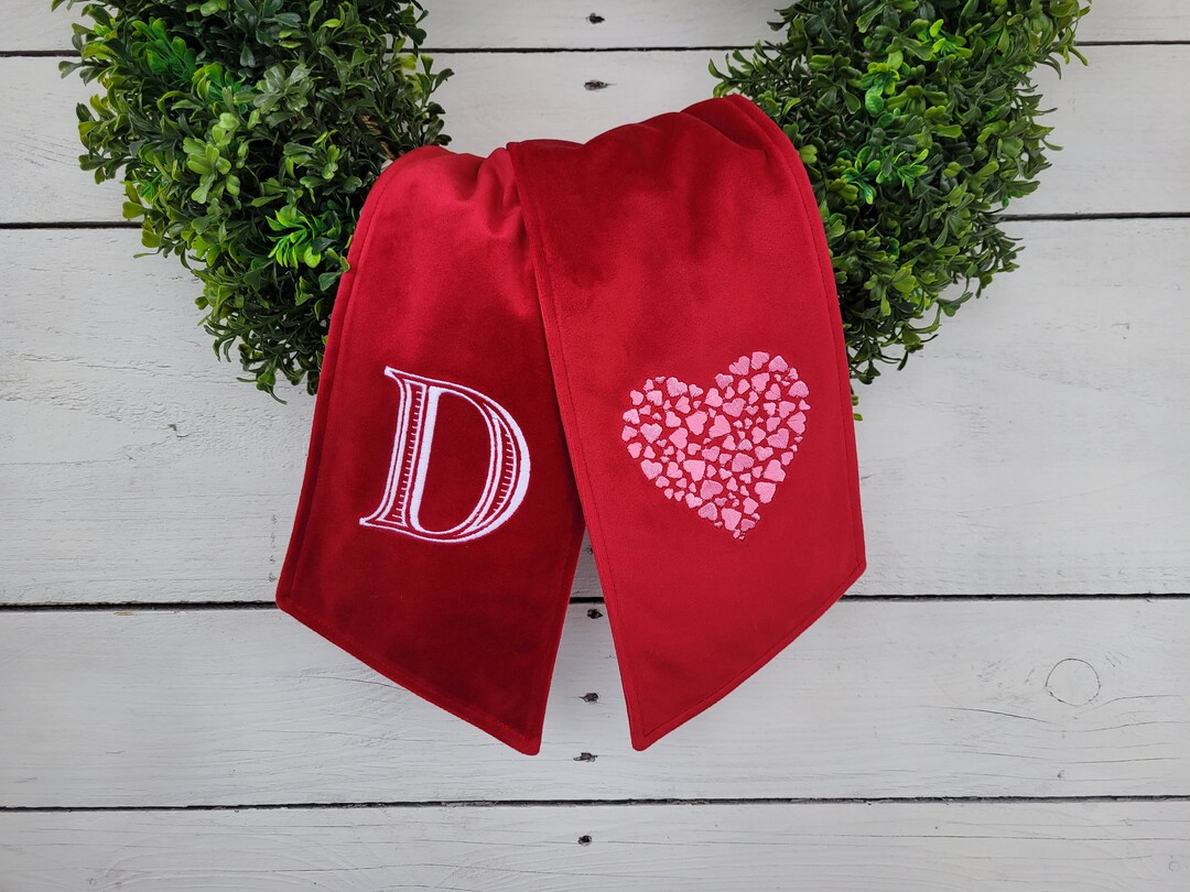 Valentines Wreath Sash, Door Wreath Sash, Personalized Wreath Sash - Etsy