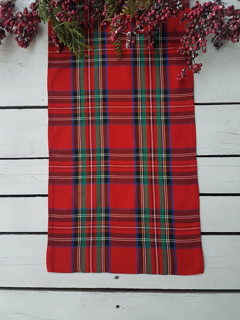 Red Plaid Table Runner - Plaid , Tartan, Check, Red ,blue, Black, Green ...