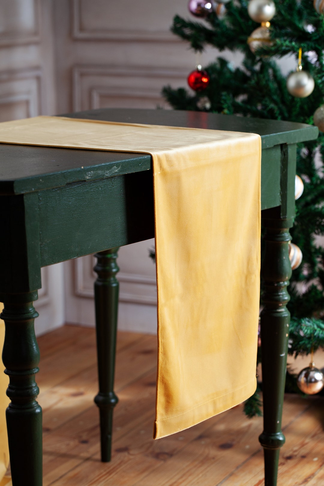 Mustard Velvet Table Runner, Mustard Yellow Table Runner - Etsy