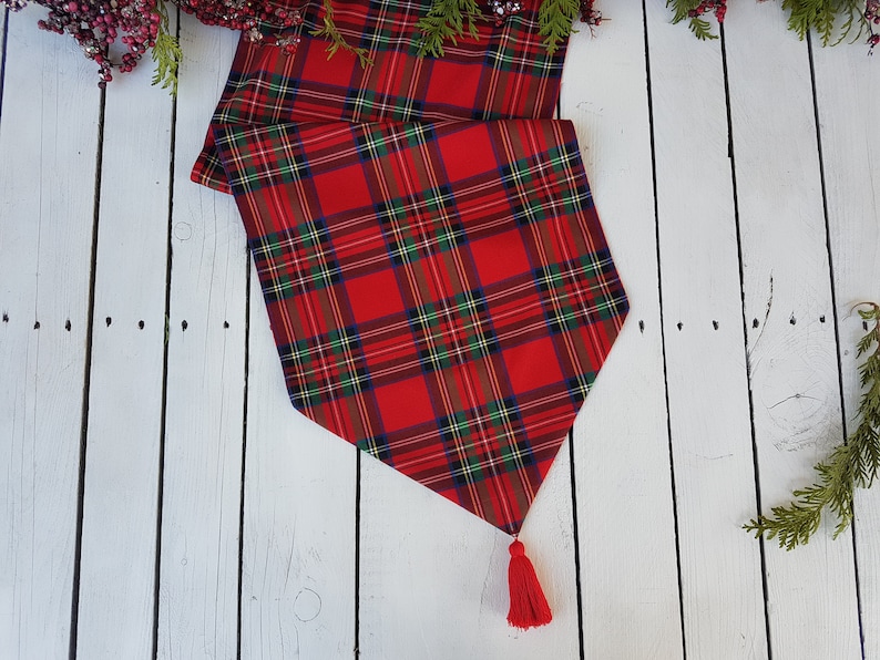 Red Tartan Table Runner - Plaid , Tartan, Check, Red ,blue, Black ...
