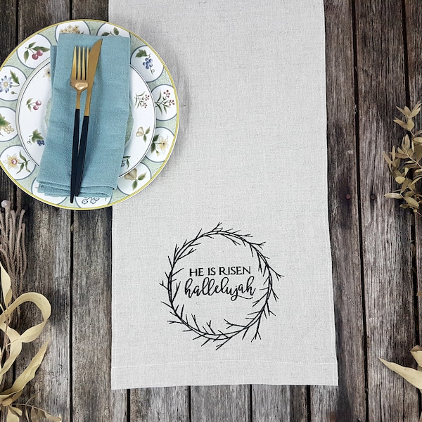 He is Risen Table Runner - Etsy