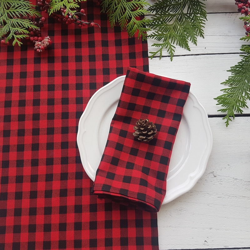 Buffalo Plaid Table Runner - Etsy