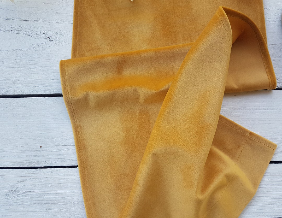 Mustard Velvet Table Runner Mustard Yellow Table Runner - Etsy