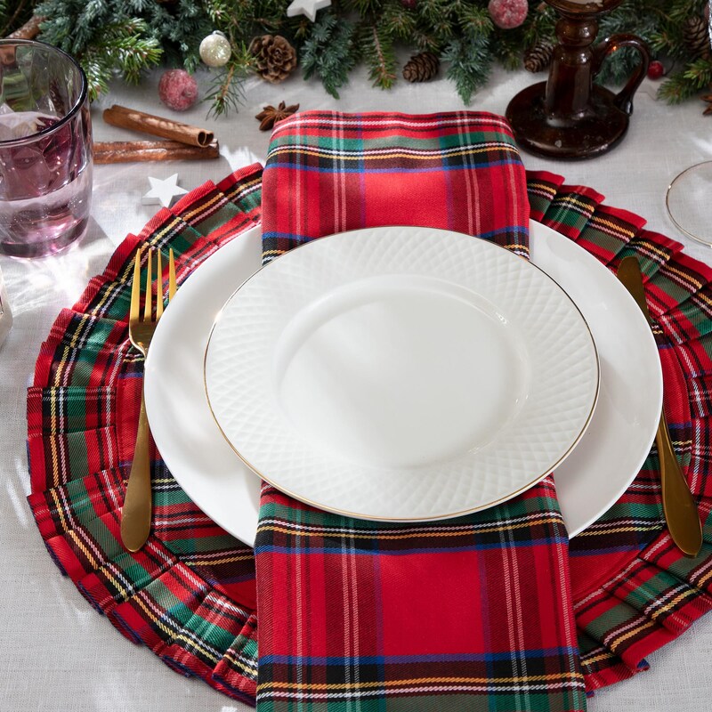 Round Red Placemats - Etsy