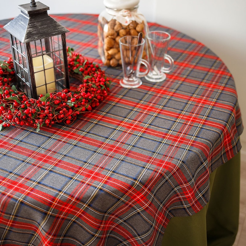 Plaid Tablecloth - Etsy