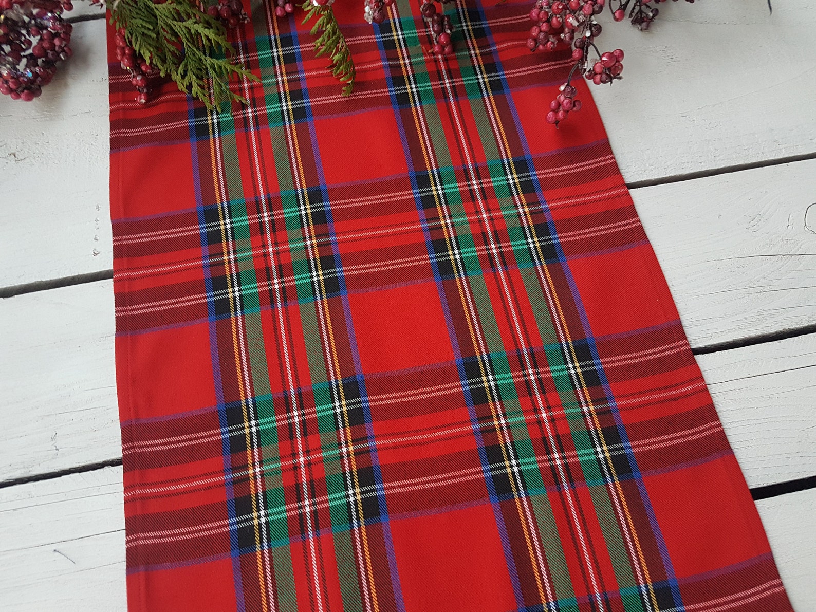 Red Plaid Table Runner - Plaid , Tartan, Check, Red ,blue, Black, Green ...