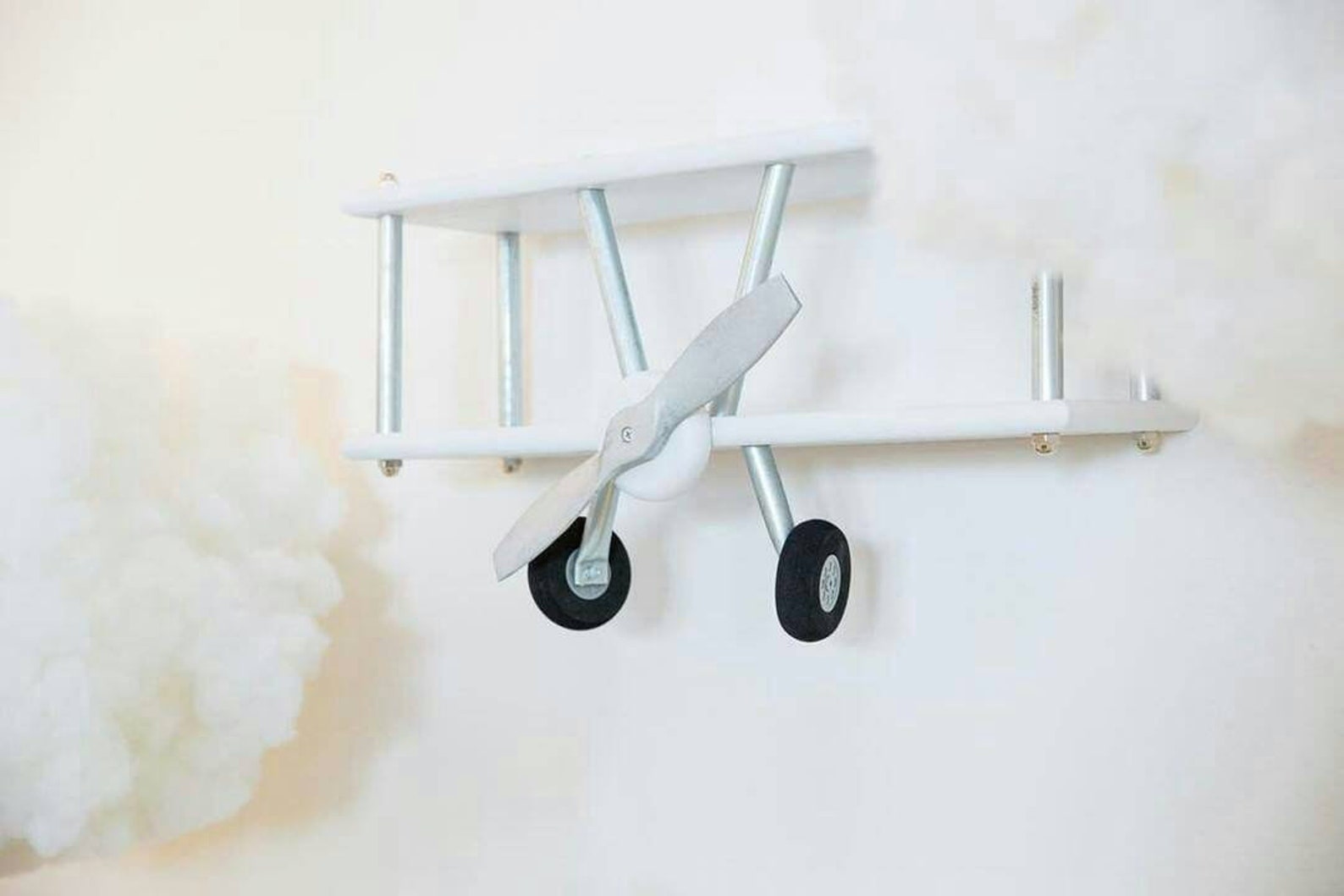 Medium White Airplane Shelf Airplane Decor White Airplane | Etsy