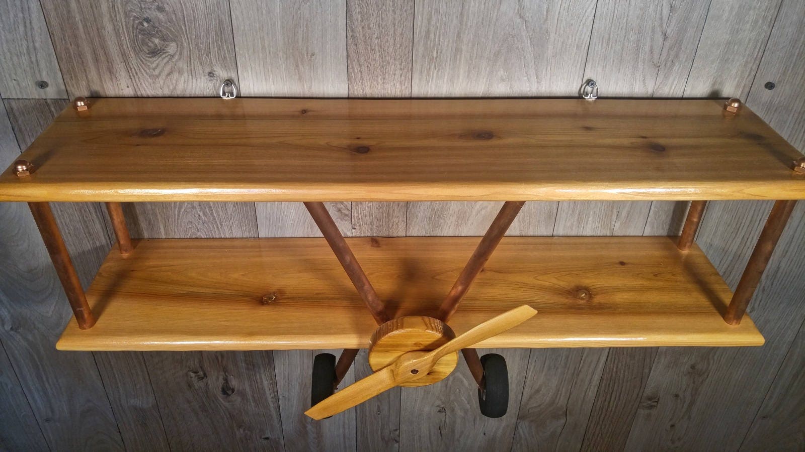 LARGE Cedar Airplane Shelf, Cedar Wood Airplane Shelf, Airplane Decor ...