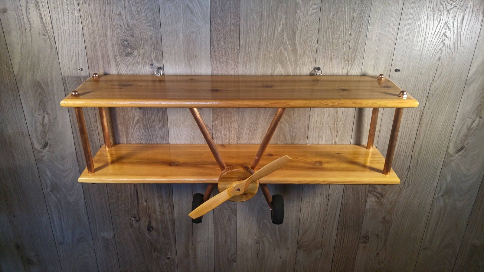 LARGE Cedar Airplane Shelf, Cedar Wood Airplane Shelf, Airplane Decor ...